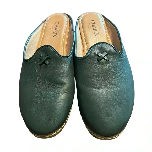 Charix | Shoes | Charix Leather Mules Size 42 15 | Poshmark